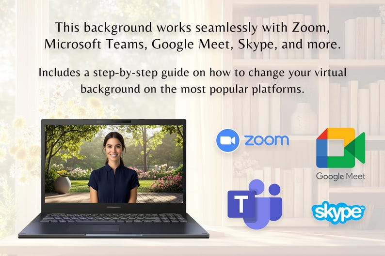 Spring Zoom Background | Full HD & 4K + Mirrored Versions + Zoom ...