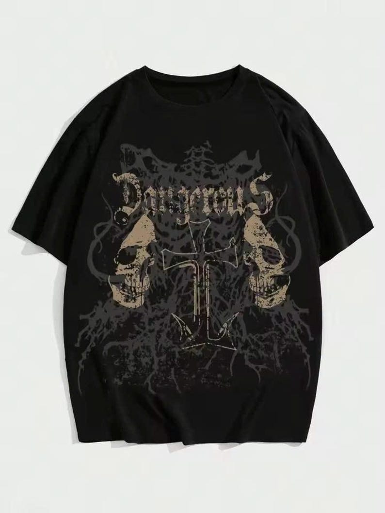 Vintage Y2K Affliction Style Skull T-shirt: Grunge Punk Menswear - Etsy ...