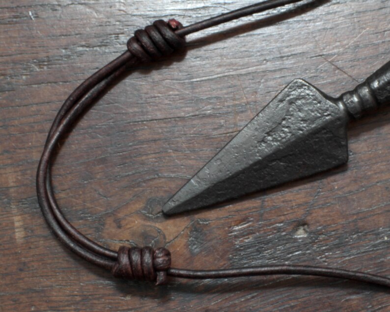 Large Hand Forged Pure Iron Viking Arrow Pendant. A Norse - Etsy Singapore