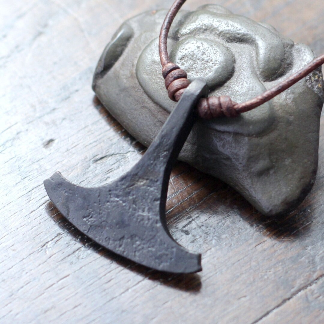 Small Ukonvasara Pendant. Finnish Ukko's Hammer. Ukonkirves. Handforged ...