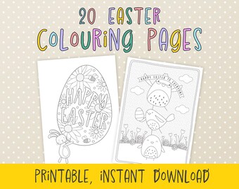 Easter Egg Coloring Pages for Kids, Easter Party, Kids Activity, Kids ...