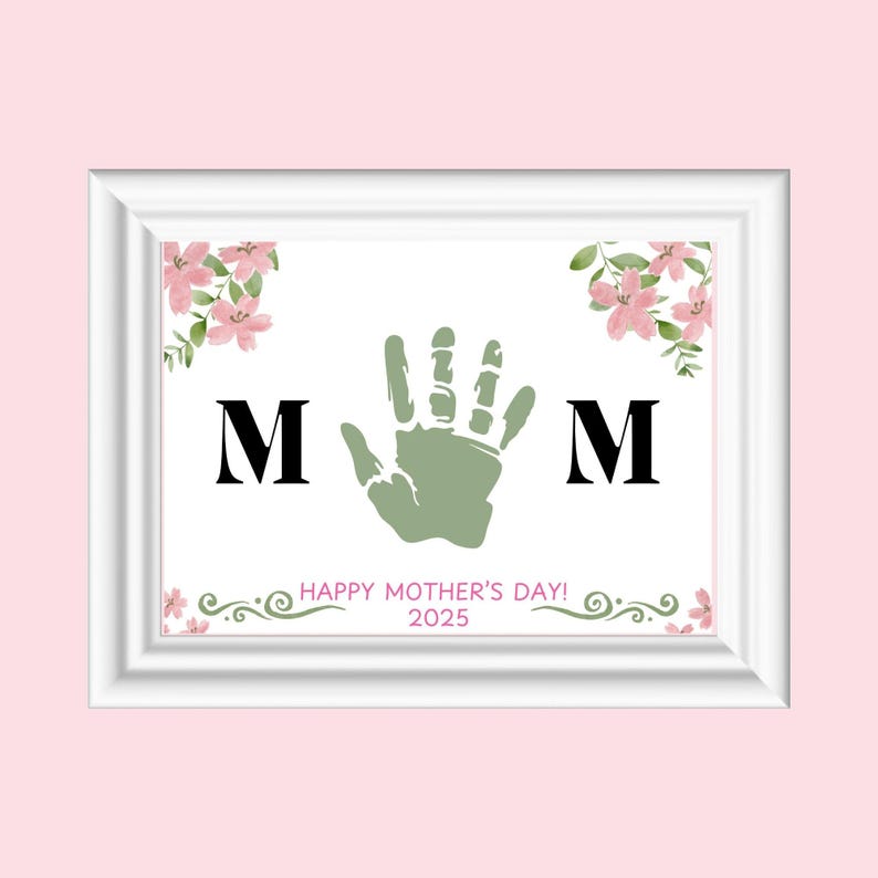 Mother’s Day Handprint Craft· Printable Mother's Day Art for Kids · DIY ...