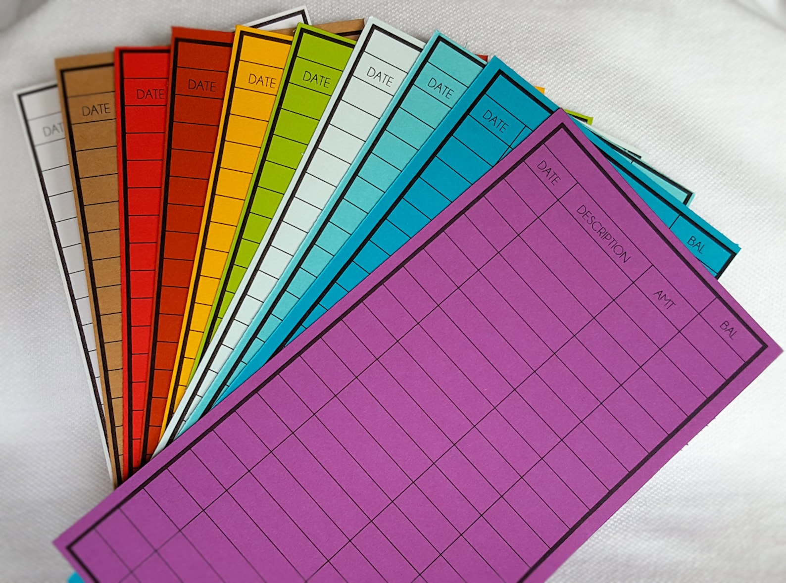 NEW Money Envelope Cash Envelope Ledger Inserts Assorted - Etsy