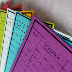 NEW Money Envelope Cash Envelope Ledger Inserts, Assorted Colors - Etsy