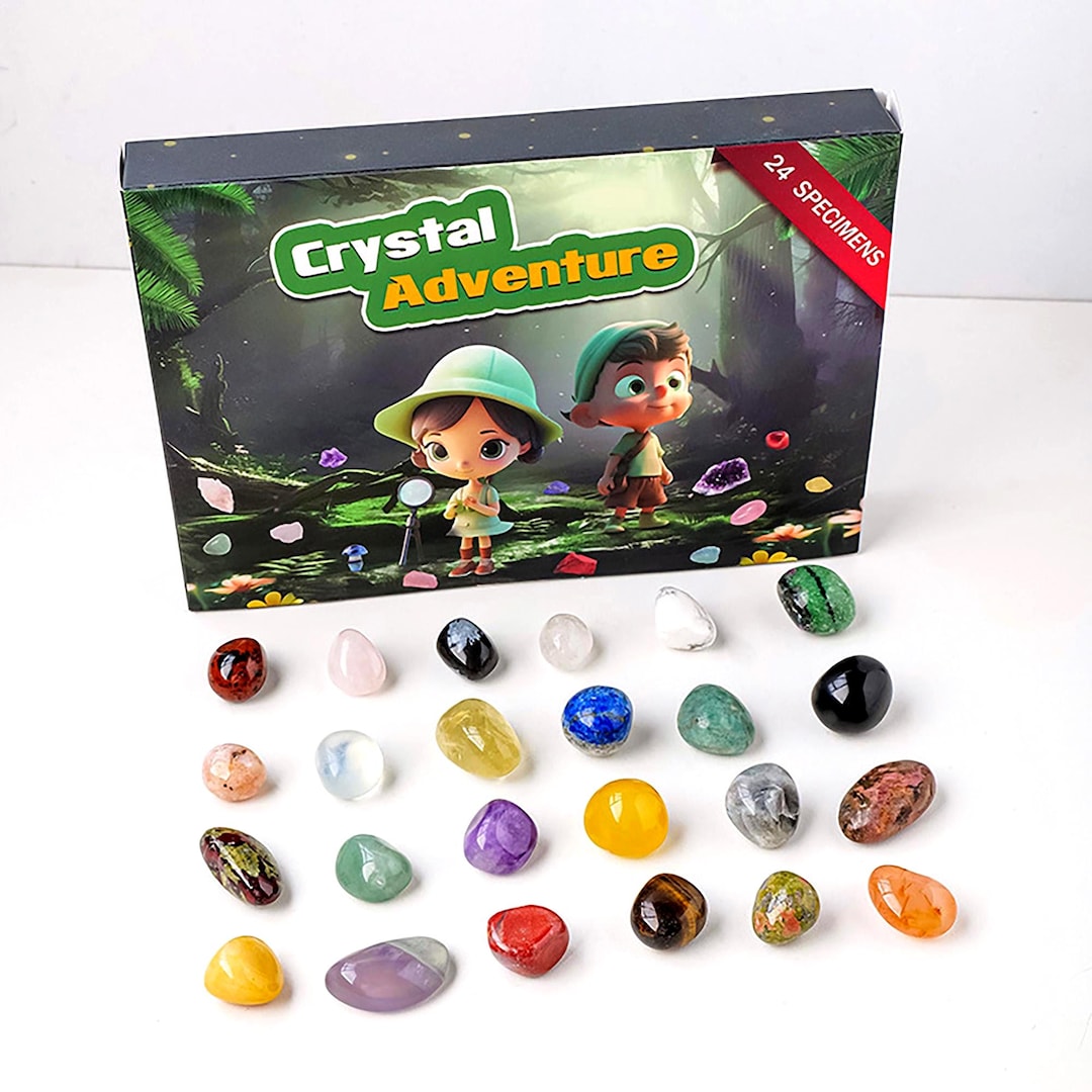 Natural Crystal Blind Box Set – Raw Stone Gift for Kids, Party Favor ...