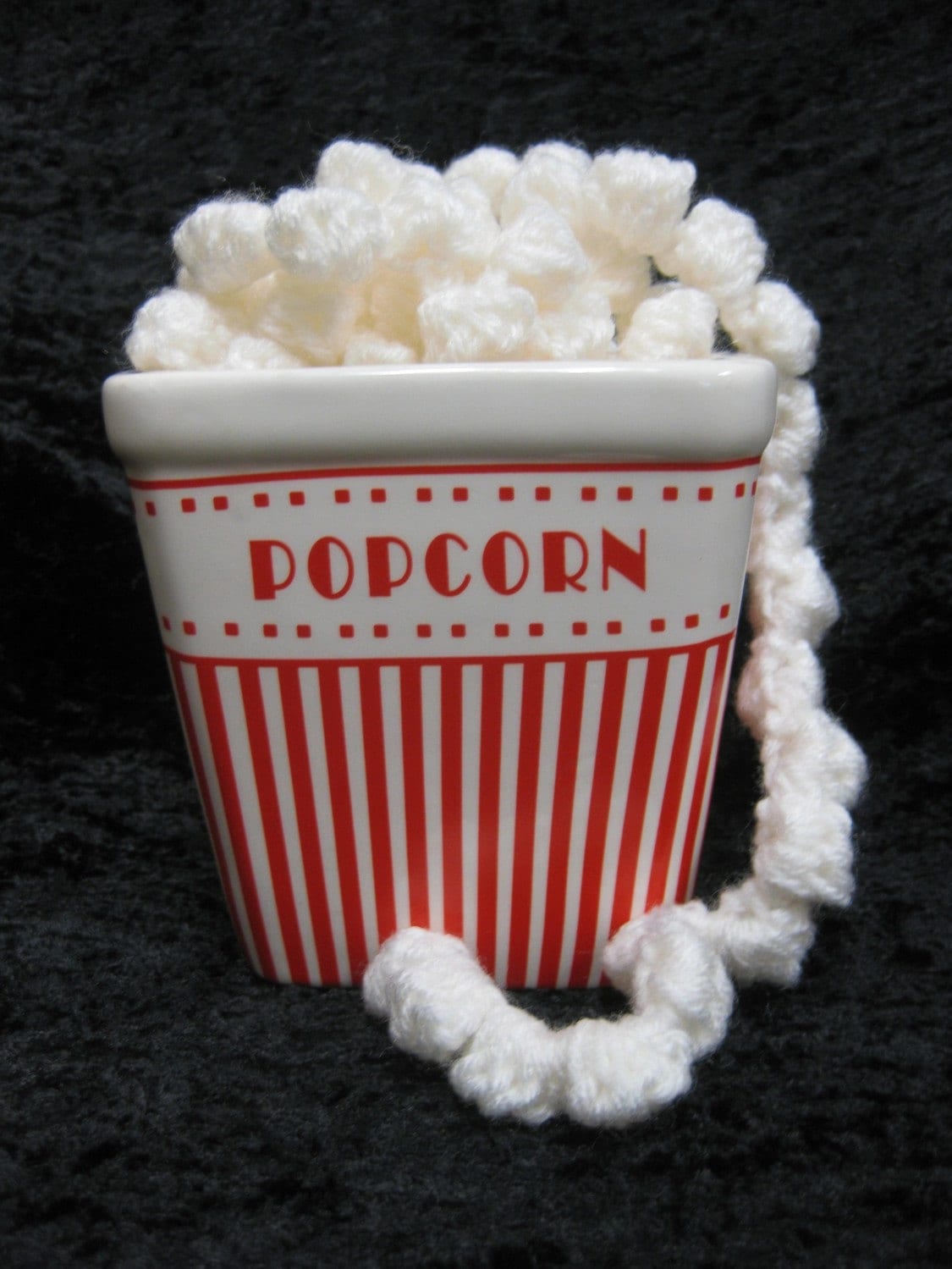 Made to Order - Christmas Tree Popcorn Garland-10-ft-crochet - Etsy