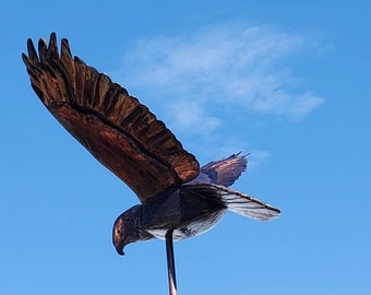 Red Tailed Hawk Copper Weathervane Rooftop Weathervane - Etsy