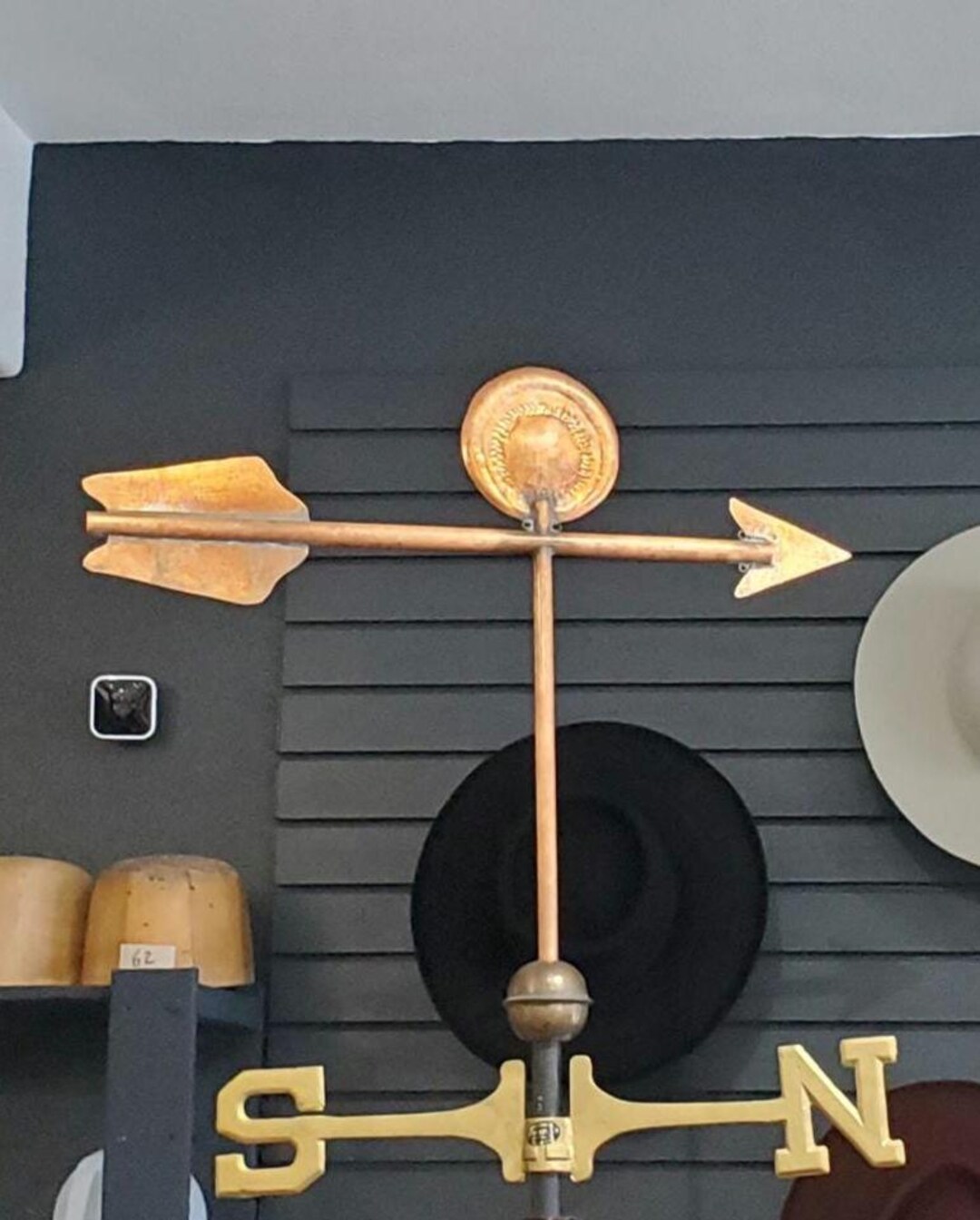 Handmade Copper Sun & Moon Weathervane: Celestial Garden Decor - Etsy