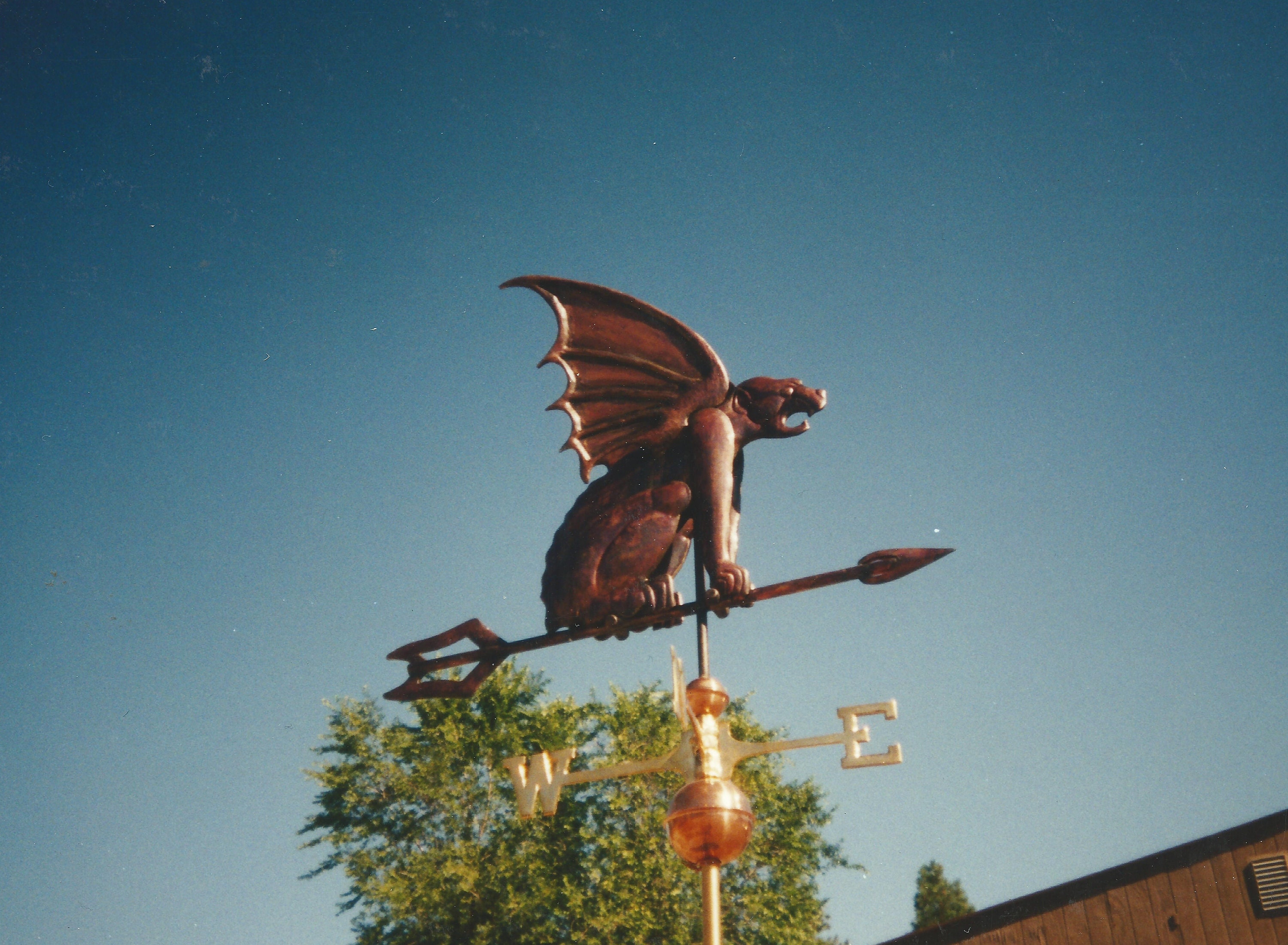 Made to Order Copper Gargoyle Large Rooftop Weathervane, Architectural ...