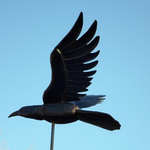 Made to Order Large Soaring Raven Copper Rooftop Weathervane - Etsy