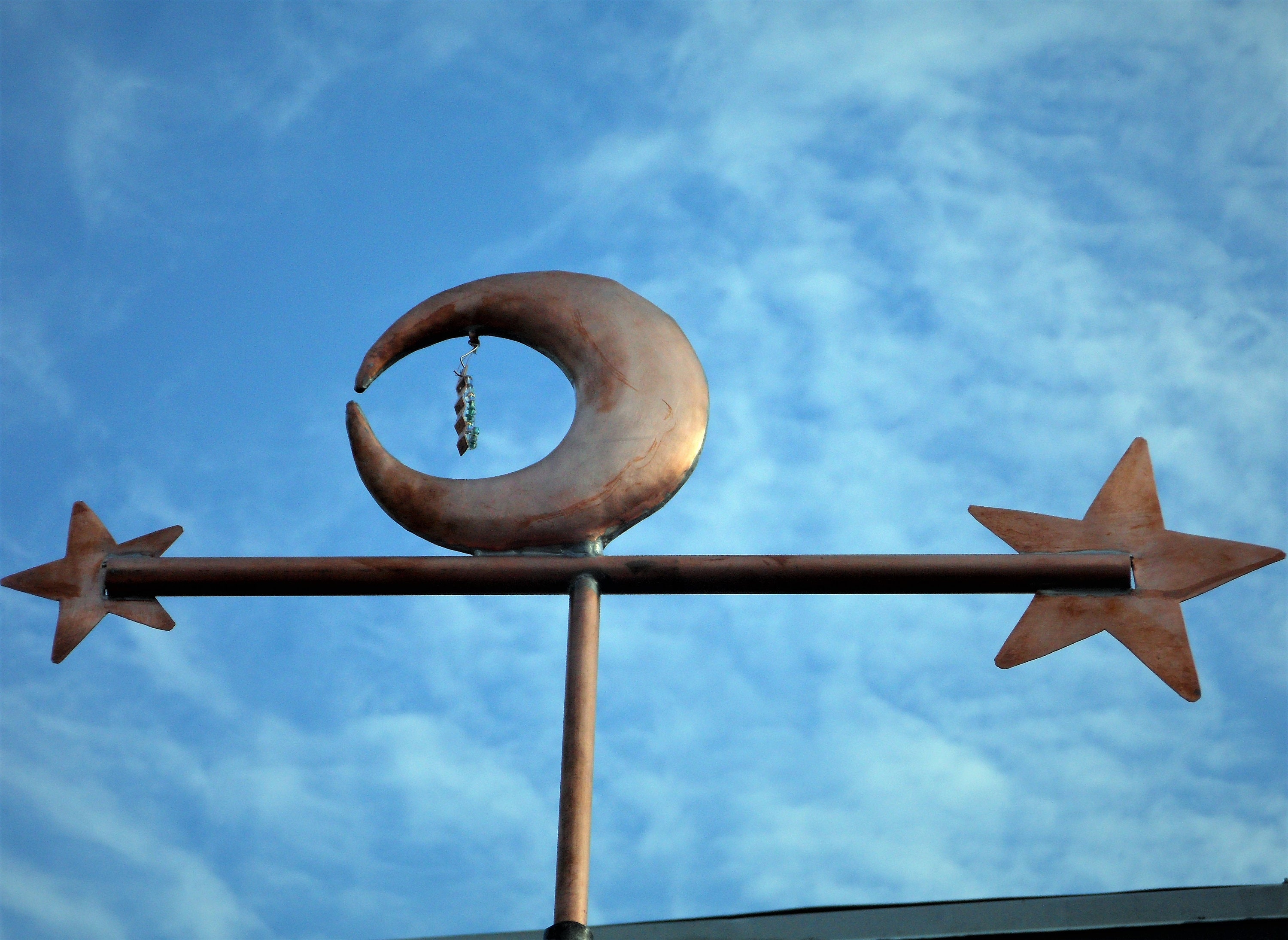 Copper Moon, Weathervane, Personalized, Garden Art, Weather Instrument ...