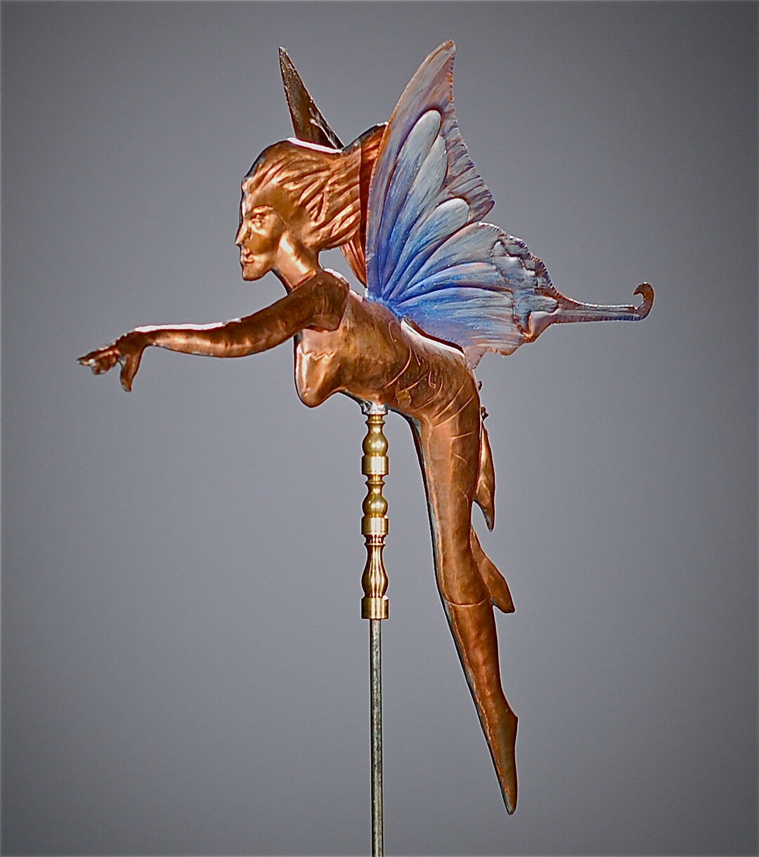 Made to Order Copper Butterfly Fairy Weathervane - Etsy