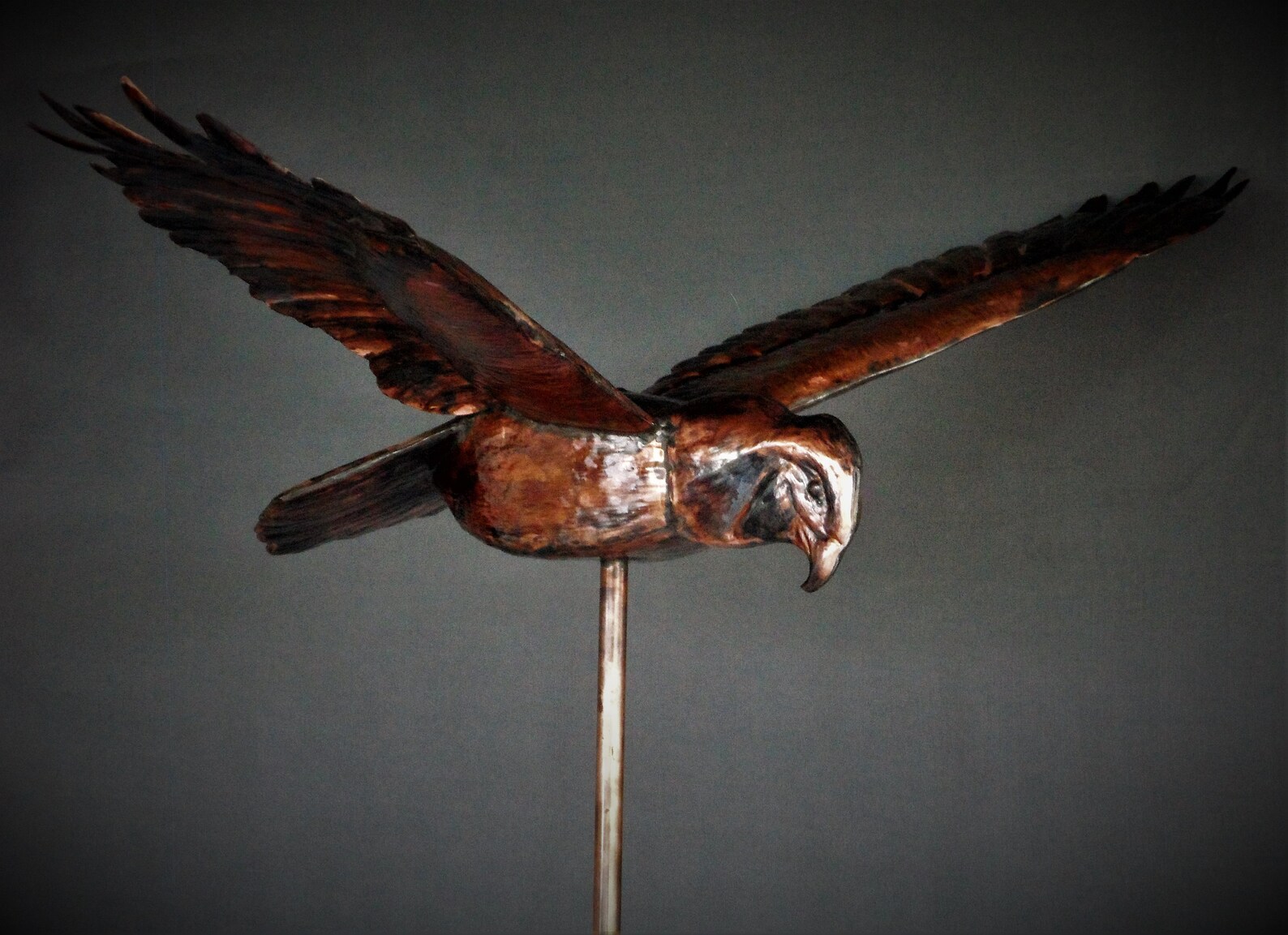 Red Tailed Hawk Copper Weathervane Rooftop Weathervane - Etsy