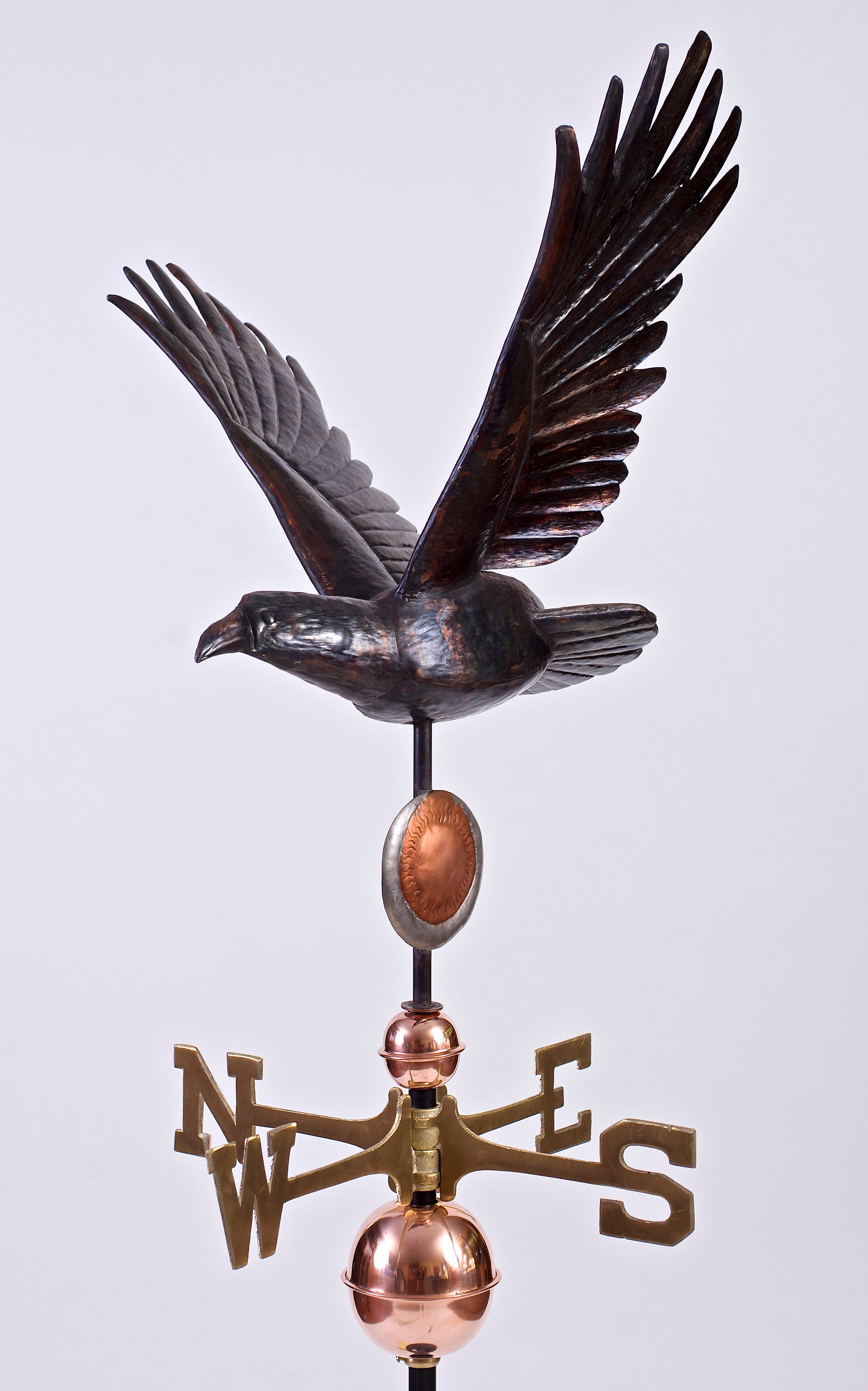 Made to Order Custom Celestial Raven Copper Weathervane Architectural ...