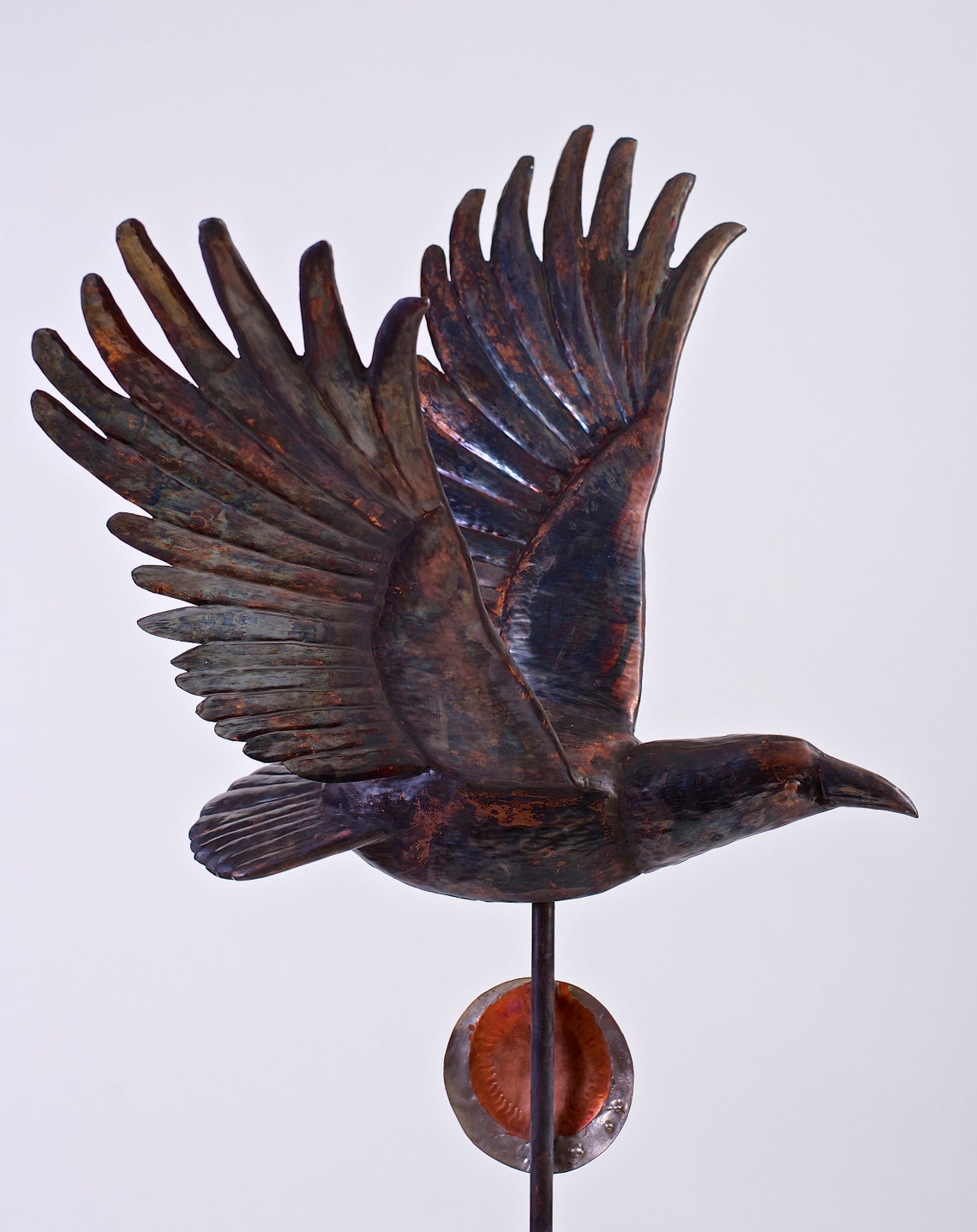 Made to Order Custom Celestial Raven Copper Weathervane Architectural ...