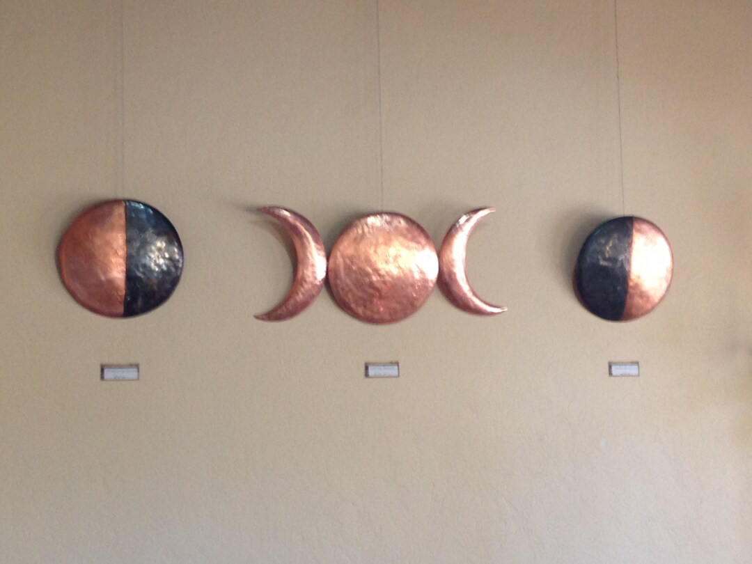 Made to Order Copper Moons Wall Hanging Lunar Eclipse Home or Garden ...