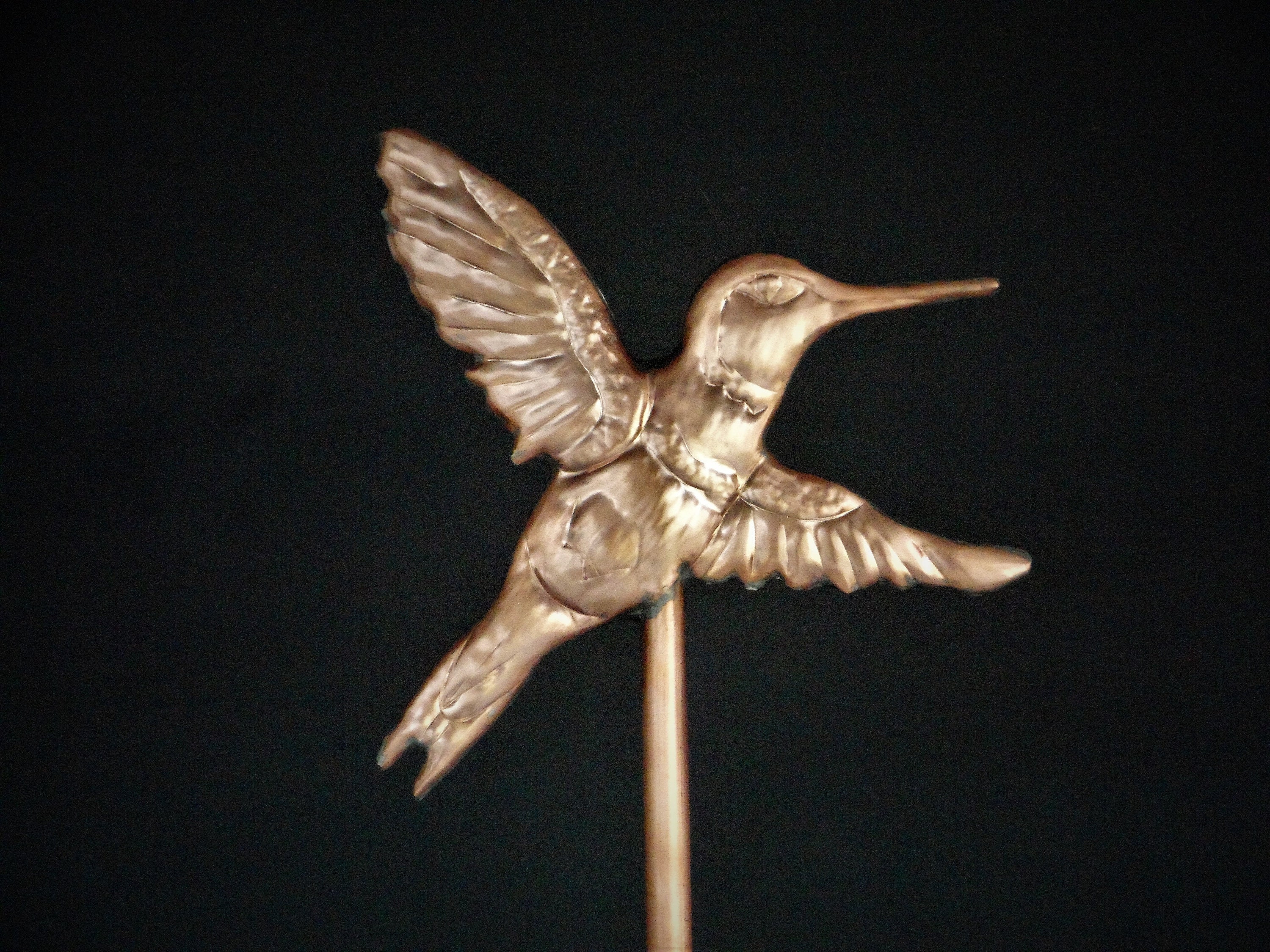 Little Copper Hummingbird Garden Weathervane - Etsy