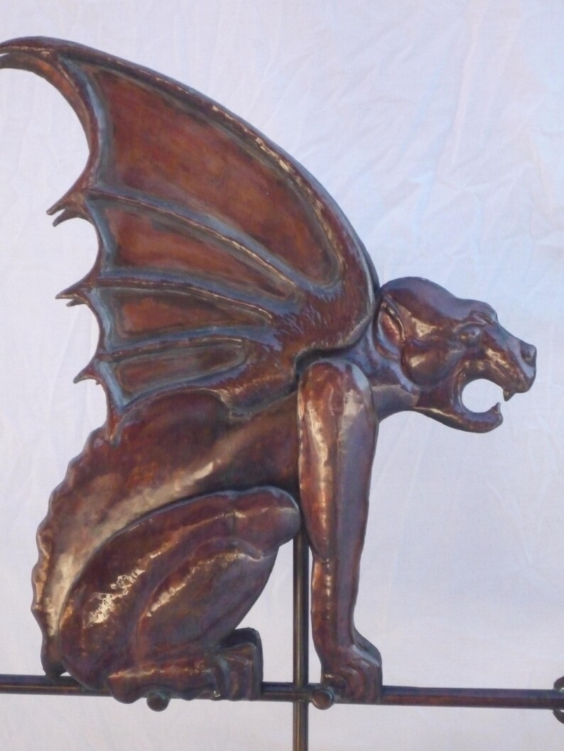 Made to Order Copper Gargoyle Large Rooftop Weathervane, Architectural ...