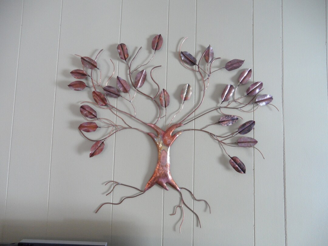Made to Order Repurposed Copper, Tree, Wall Décor, Individually Hand ...