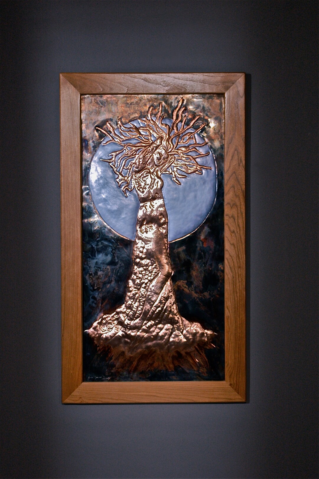 Made to Order Dryads Night Copper Wall Décor Low Relief Sculpture Dryad ...