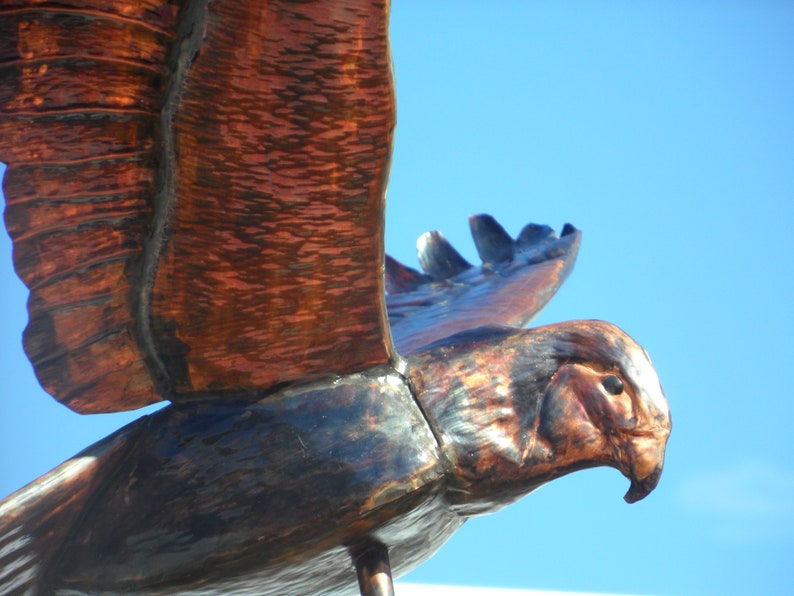 Red Tailed Hawk Copper Weathervane Rooftop Weathervane - Etsy