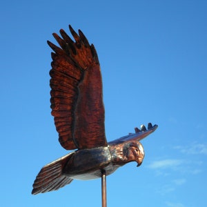 Red Tailed Hawk, Copper Weathervane, Rooftop Weathervane, Large ...