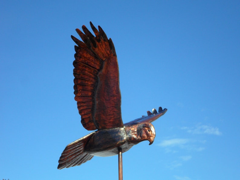 Red Tailed Hawk Copper Weathervane Rooftop Weathervane - Etsy