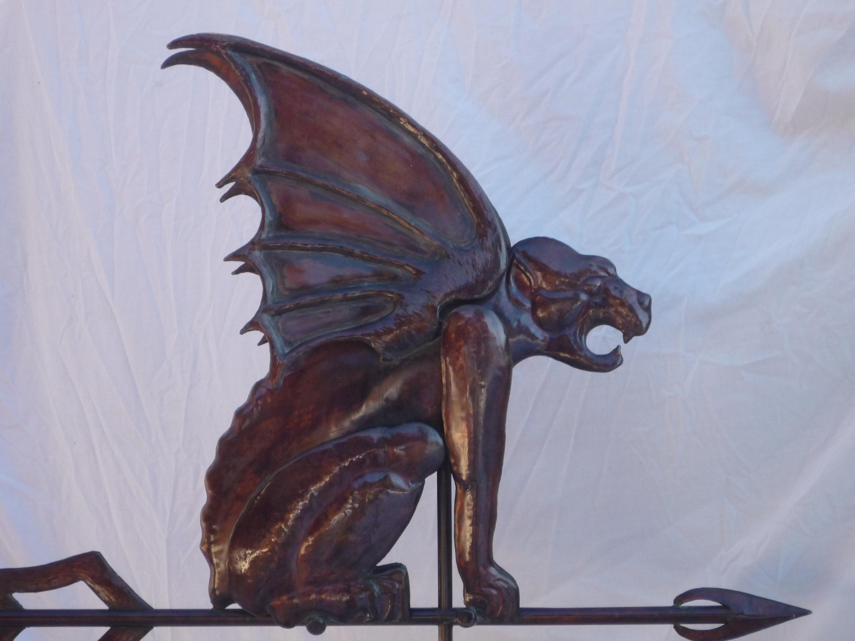 Made to Order Copper Gargoyle Large Rooftop Weathervane, Architectural ...