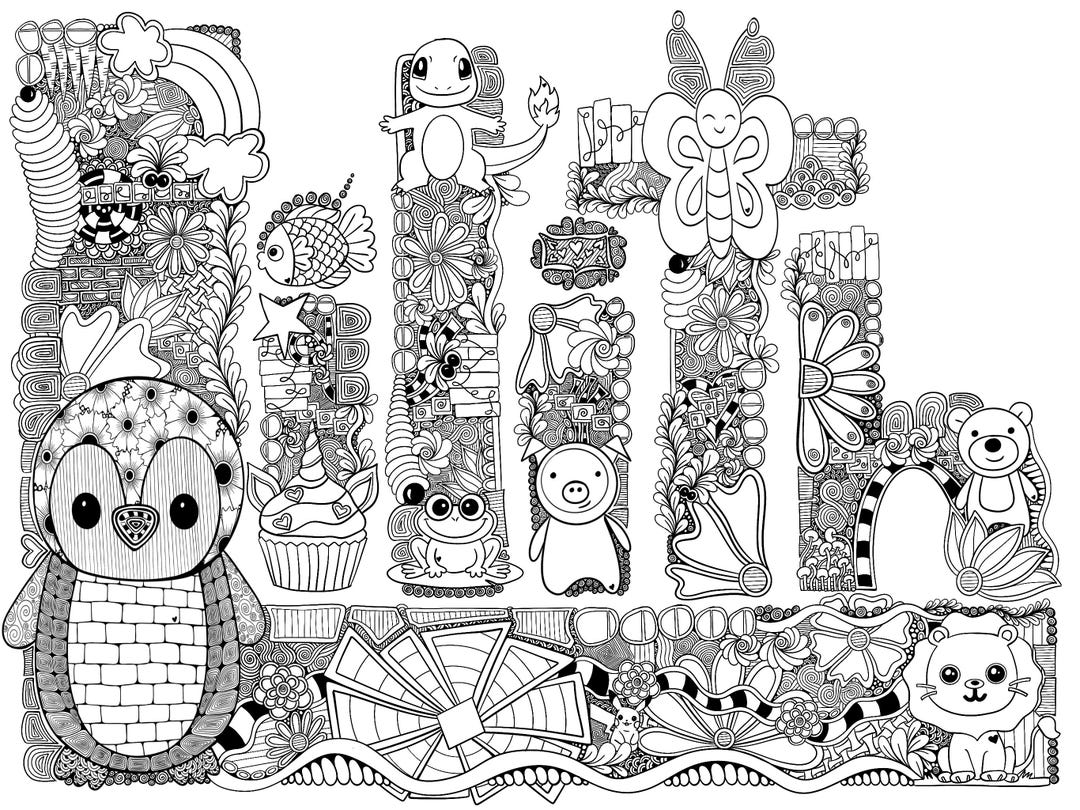 Lilith Coloring Page – Digital Download - Etsy