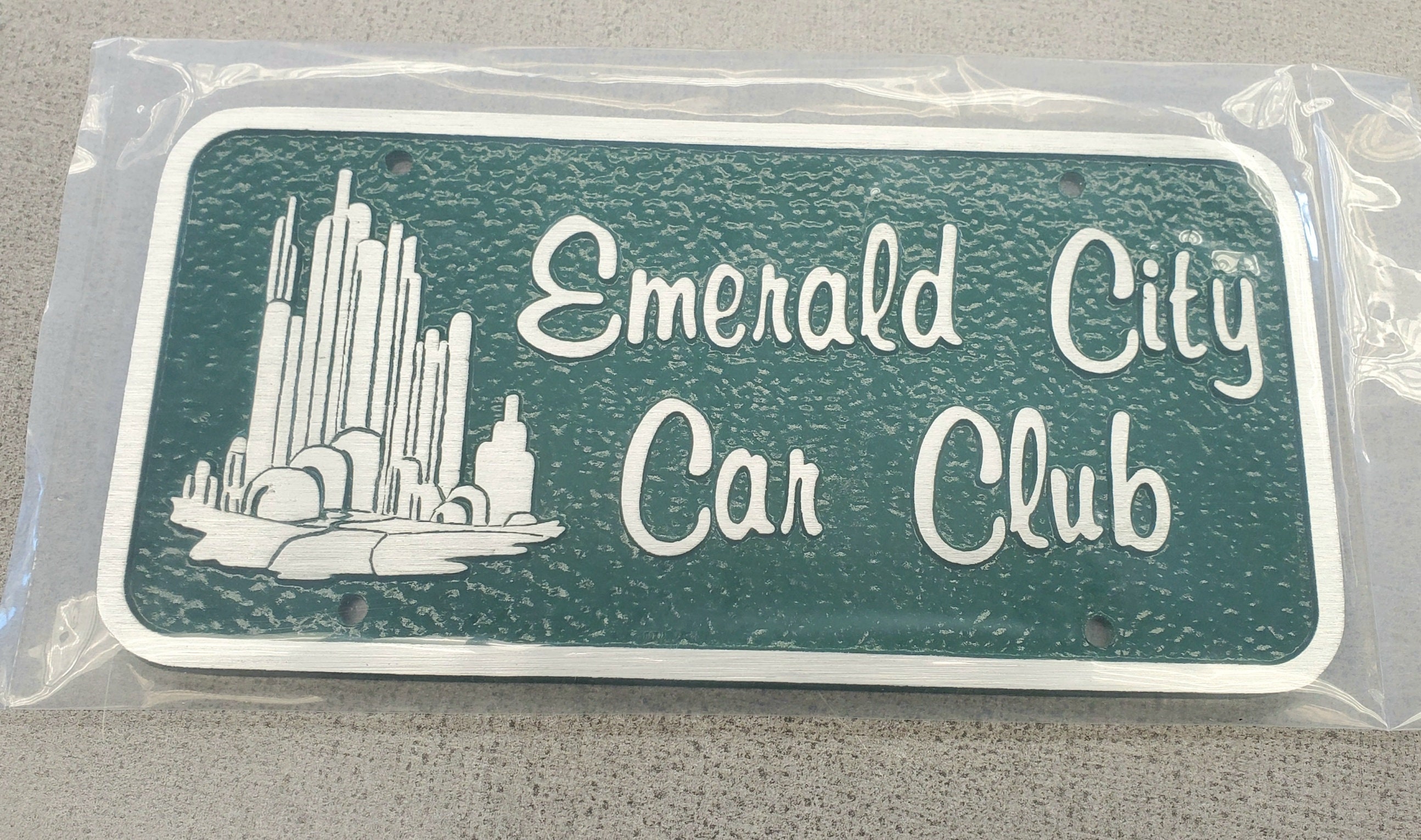 Car Club Plaque - Bumper Plate - Custom Designed Solid Cast Aluminum - Etsy