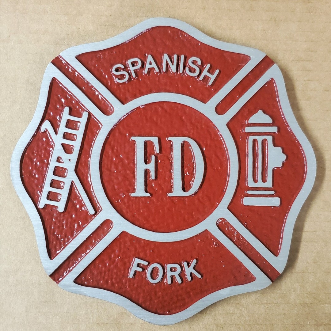 7" Fire Department/first Responder Cast Aluminum Emblems - Etsy