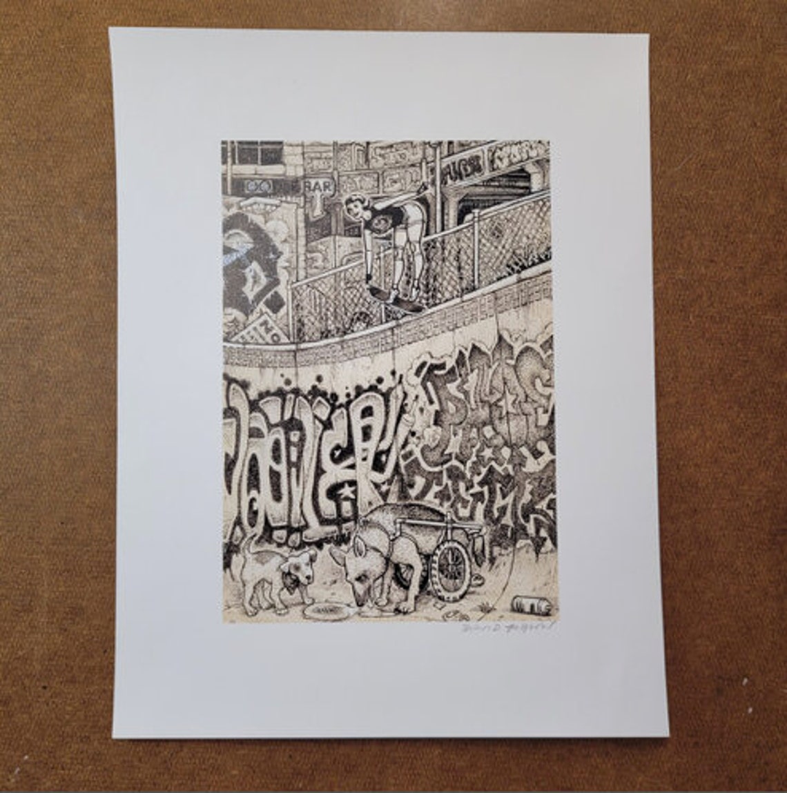 Singed Doodle Pad Prints by David Jablow 8.5x11" - Etsy