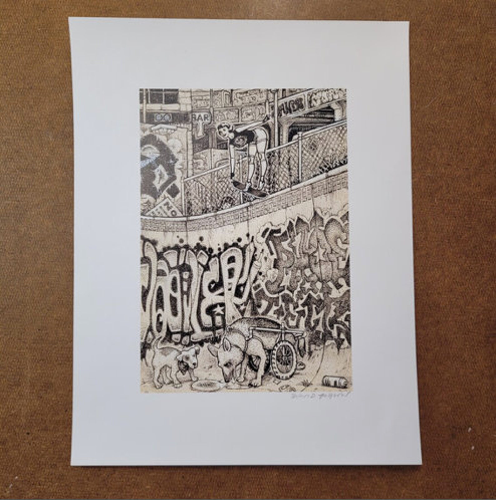 Singed Doodle Pad Prints by David Jablow 8.5x11" - Etsy