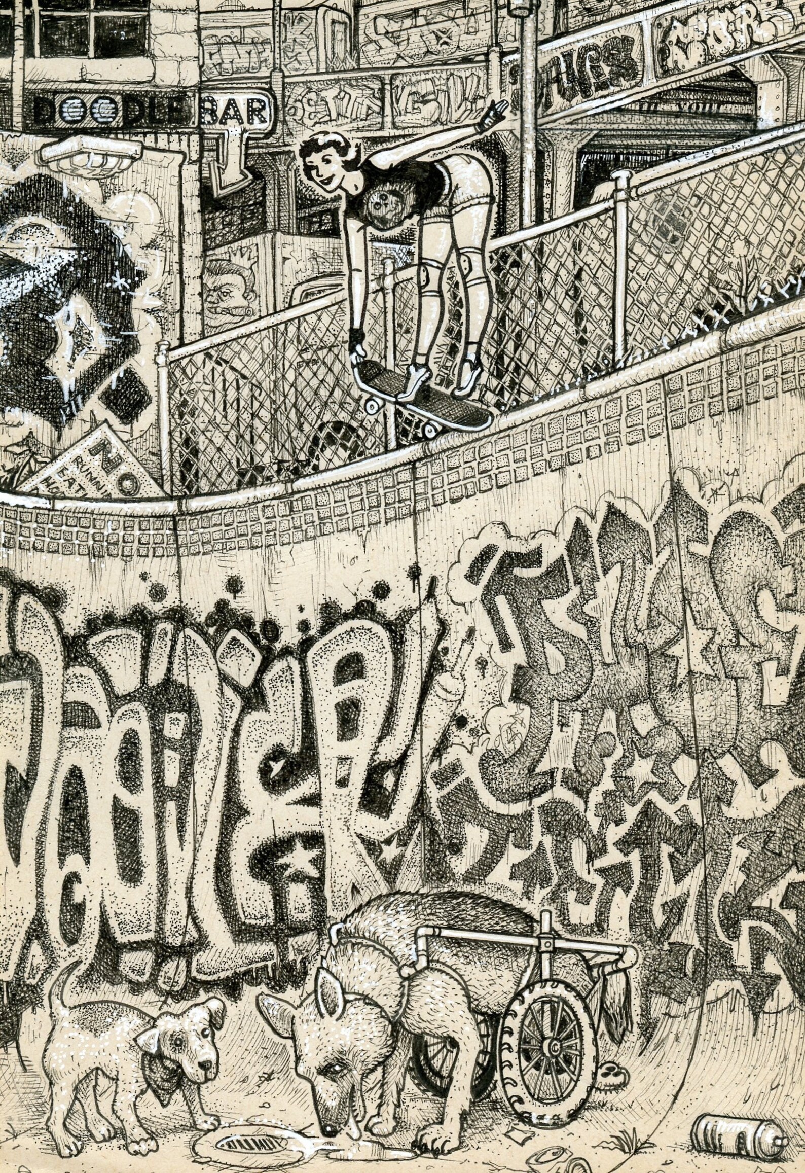 Singed Doodle Pad Prints by David Jablow 8.5x11" - Etsy