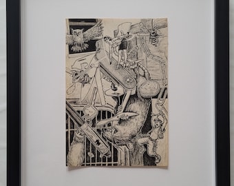 Original Doodle Pad Drawings by David Jablow | Etsy