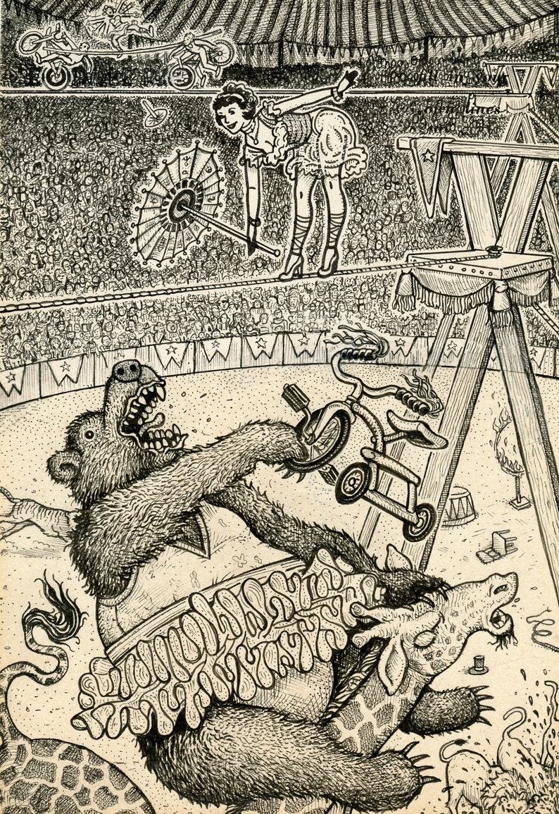 Singed Doodle Pad Prints by David Jablow 8.5x11" - Etsy