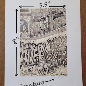 Singed Doodle Pad Prints by David Jablow 8.5x11" - Etsy