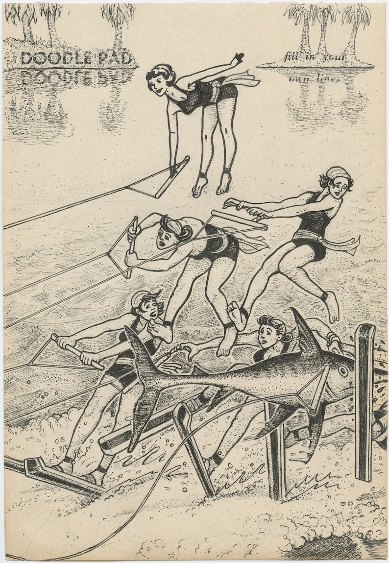 Singed Doodle Pad Prints by David Jablow 8.5x11" - Etsy