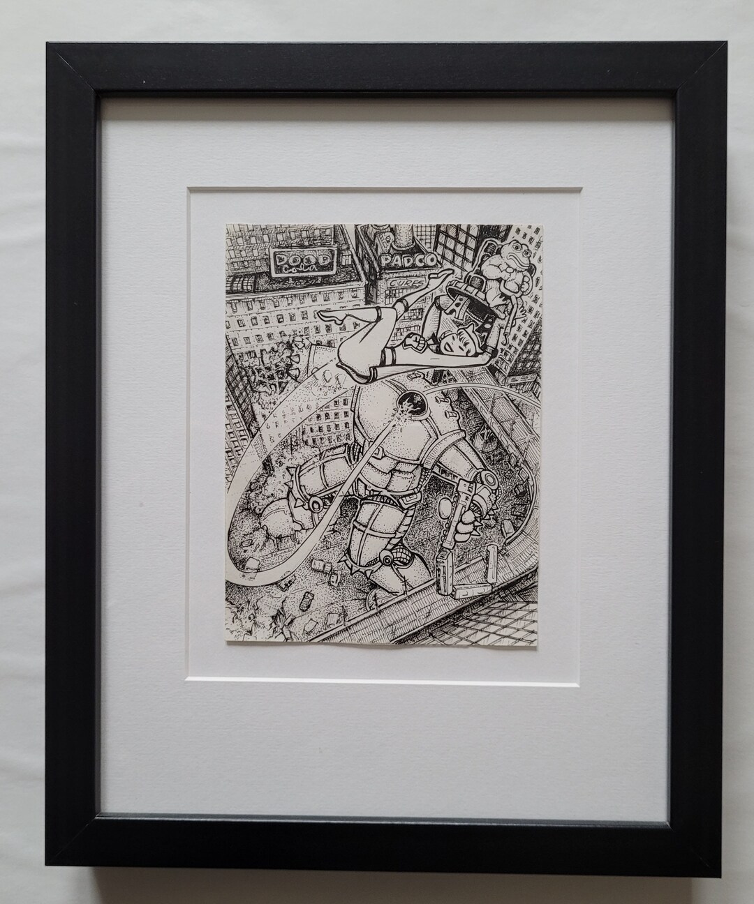Original 'round Figures' Doodle Pad Drawing by David Jablow 'hero' 2017 ...