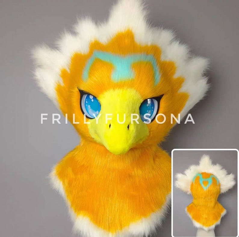 Kemono Fursuit Head, Dino Mask 3D Printed Fursuit Head Premade, Dragon ...