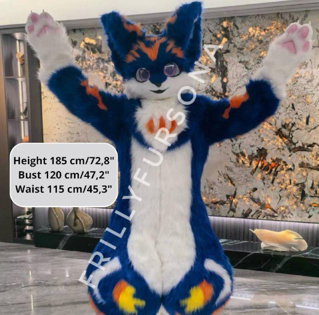 Kemono Fursuit Premade 3D Printed - Fursuit Head, Paws, Body With Tail ...