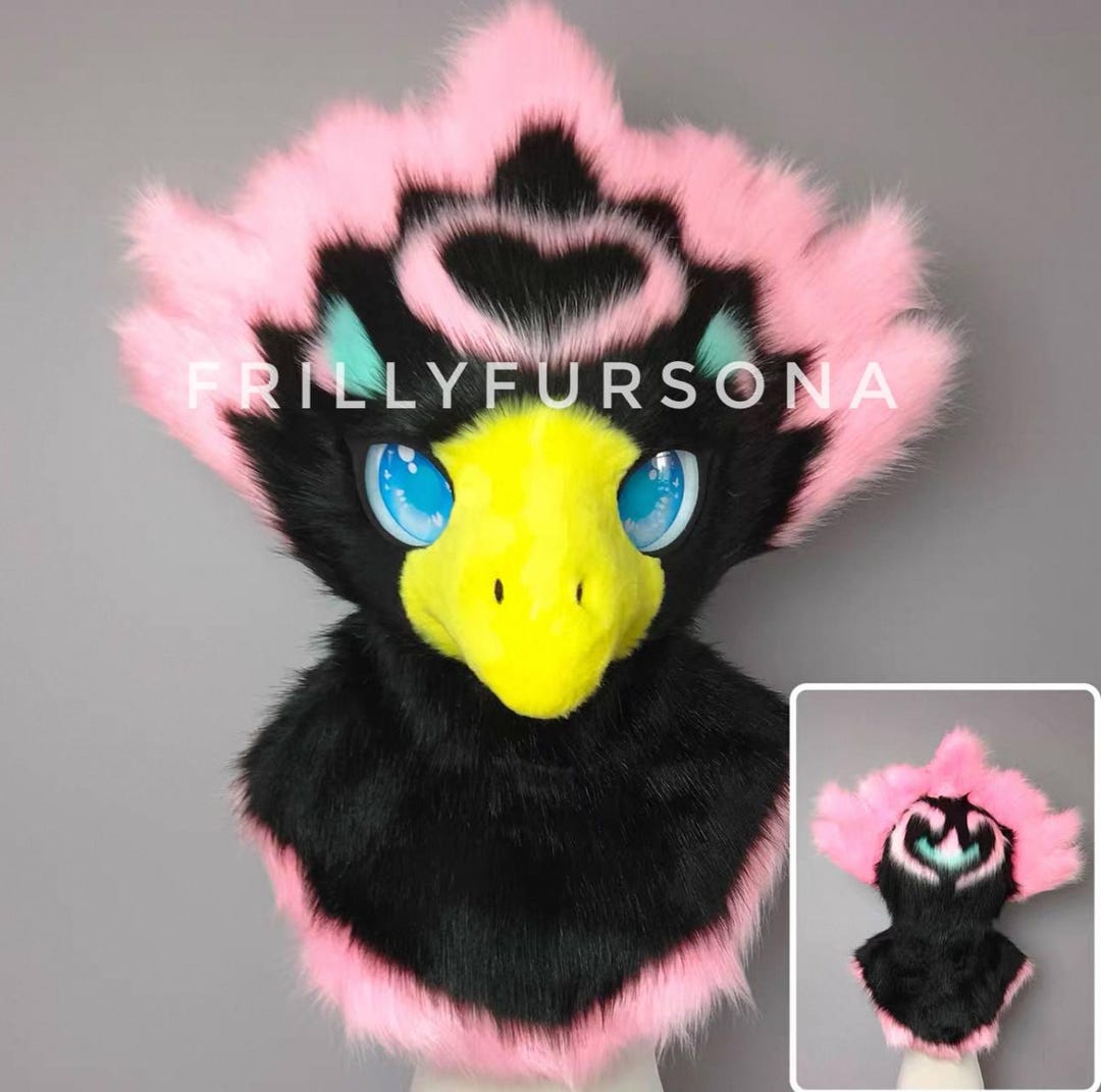 Kemono Fursuit Head, Dino Mask 3D Printed Fursuit Head Premade, Dragon ...