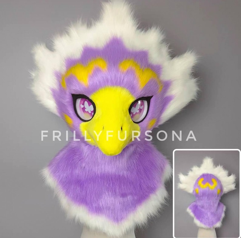 Kemono Fursuit Head, Dino Mask 3D Printed Fursuit Head Premade, Dragon ...