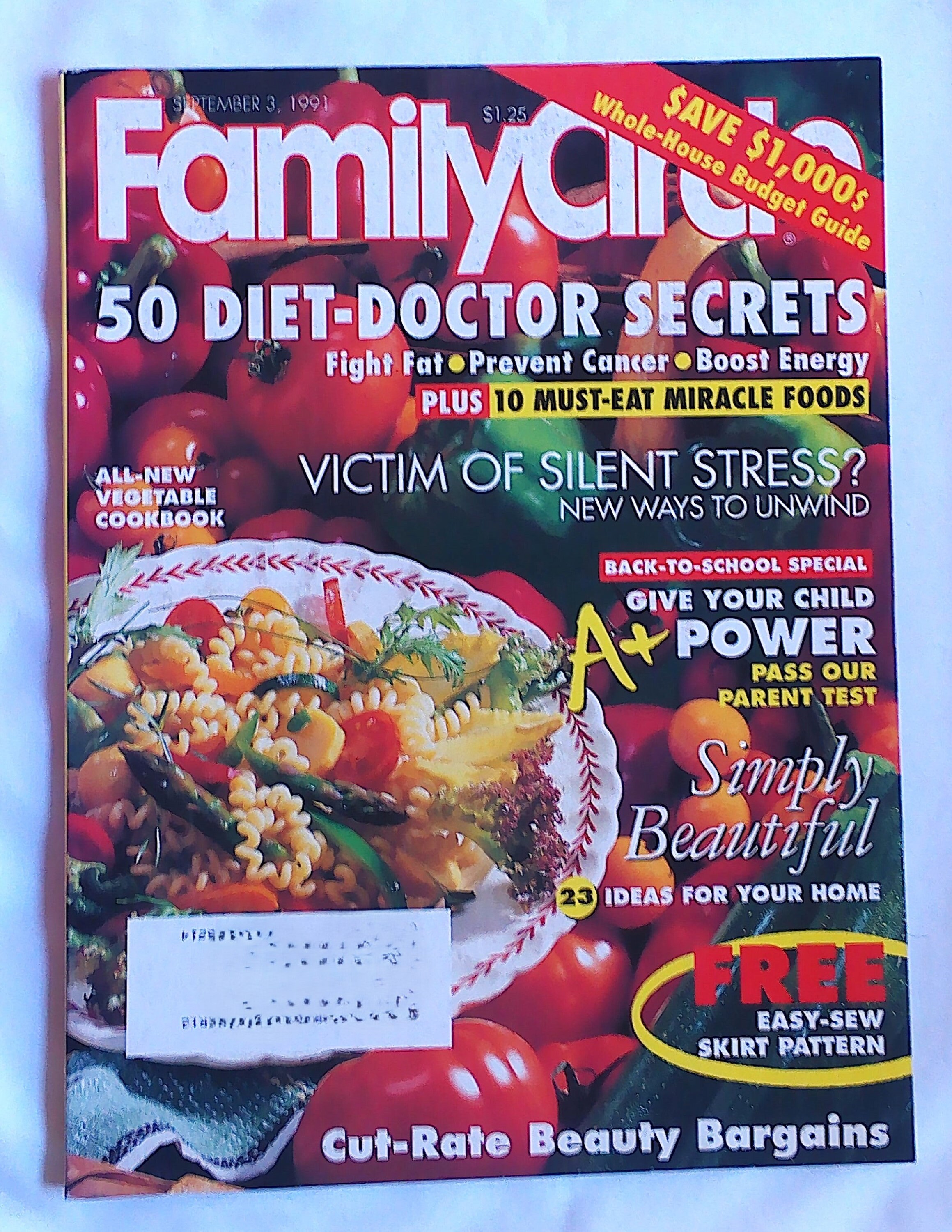 Family Circle Magazine September 3, 1991 - Etsy