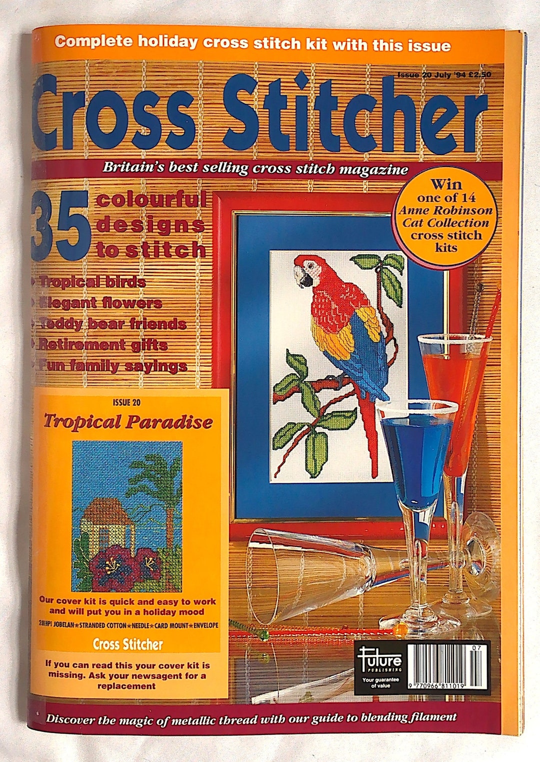 Cross Stitcher Magazine Issue 20 July 1994 UK Publication - Etsy
