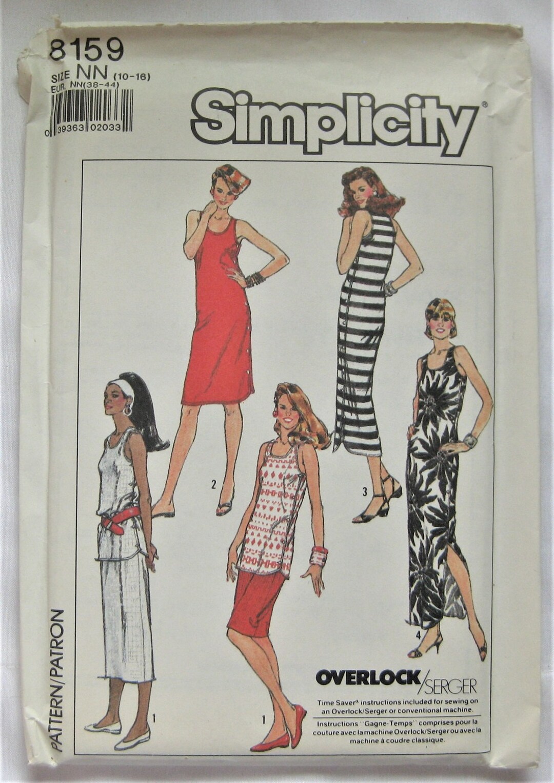 Simplicity Pattern 8159 Misses' Dress, Skirt and Top Misses' Sizes 10 ...