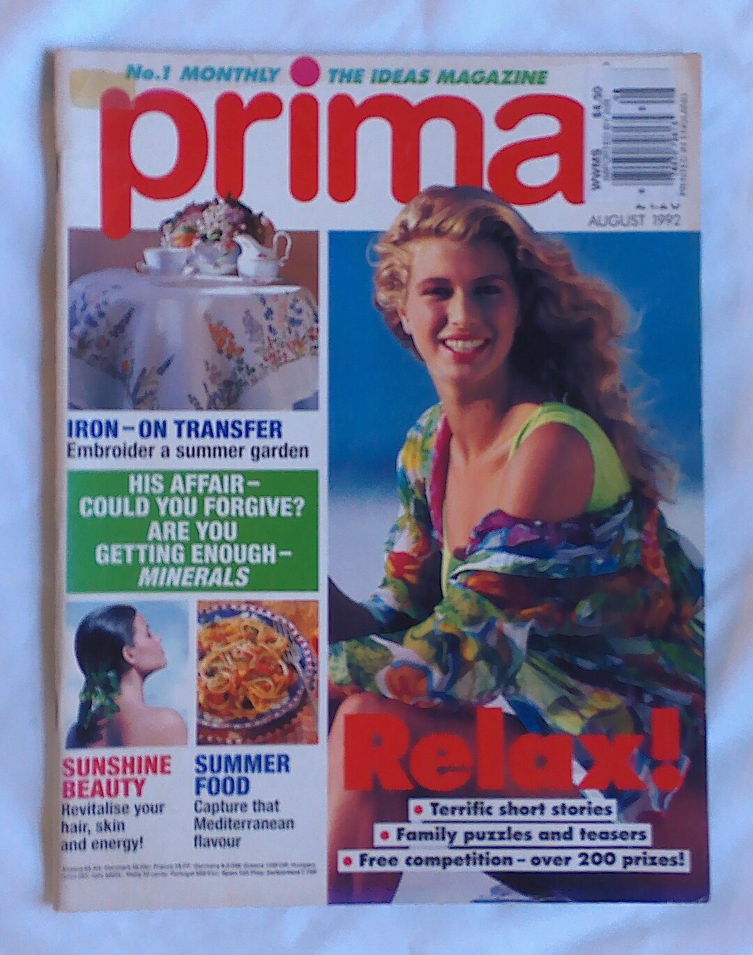 Prima Magazine August 1992 Uk Monthly - Etsy
