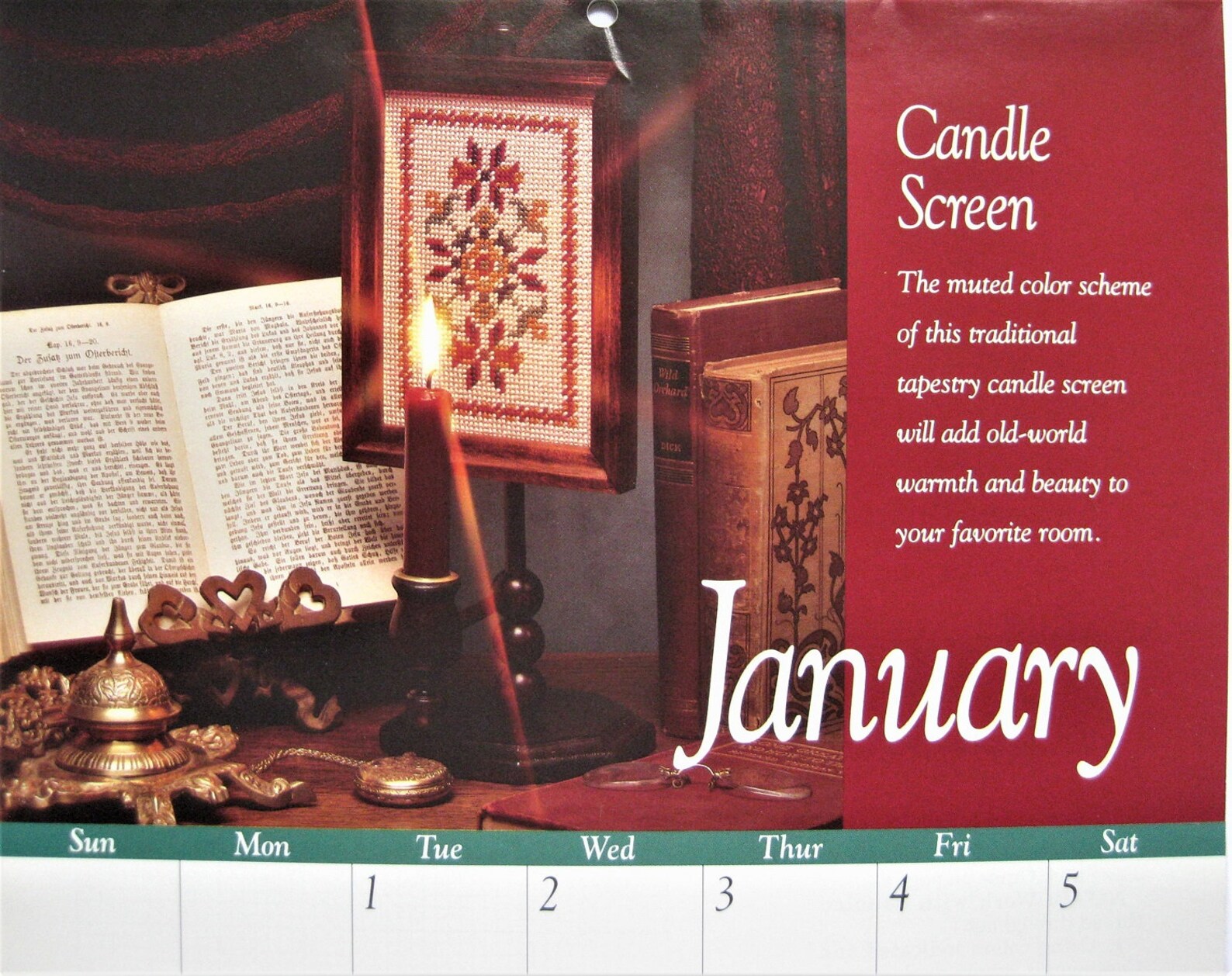 Plastic Canvas Calendar 1991 - Etsy