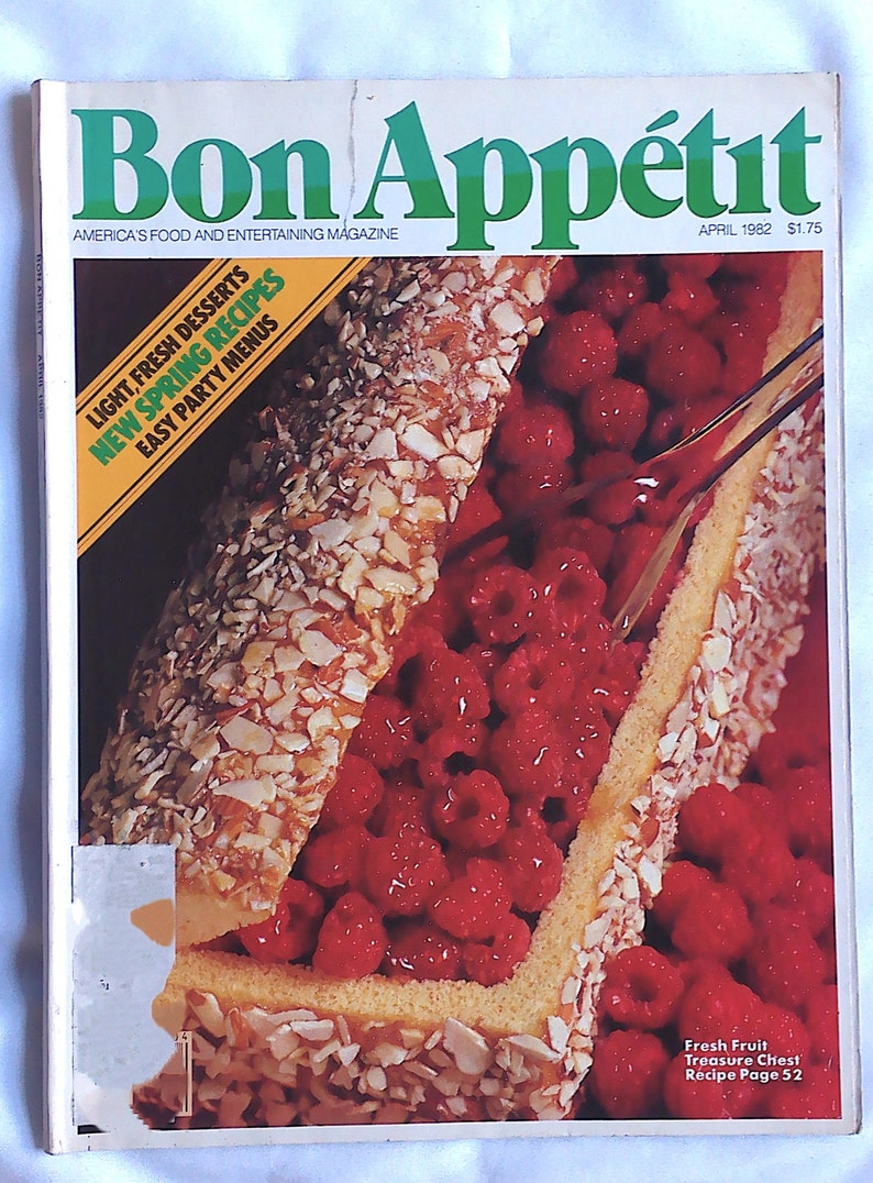Bon Appetit Magazine April 1982 - Etsy