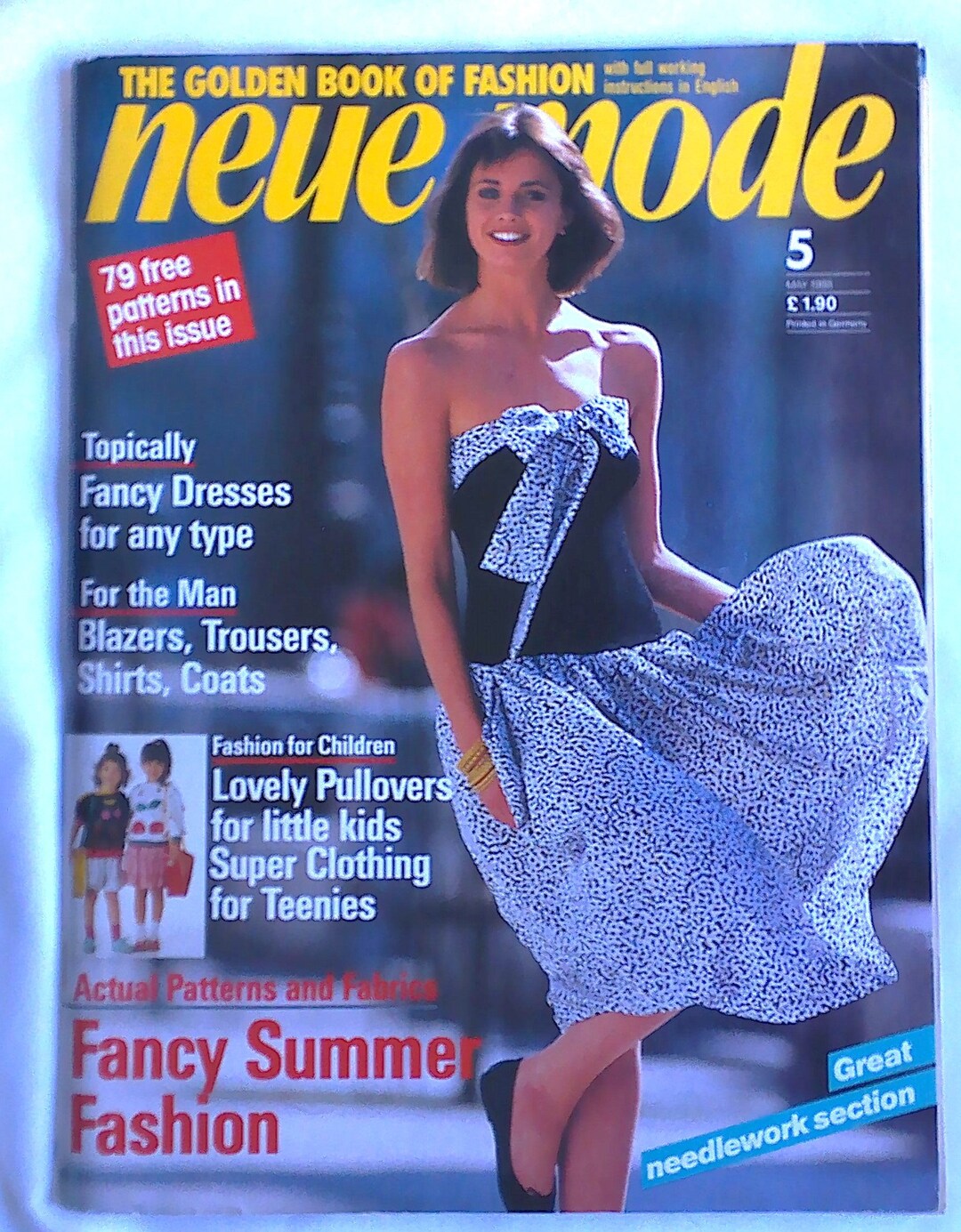 Neue Mode Magazine the Golden Book of Fashion May 1988 German and ...